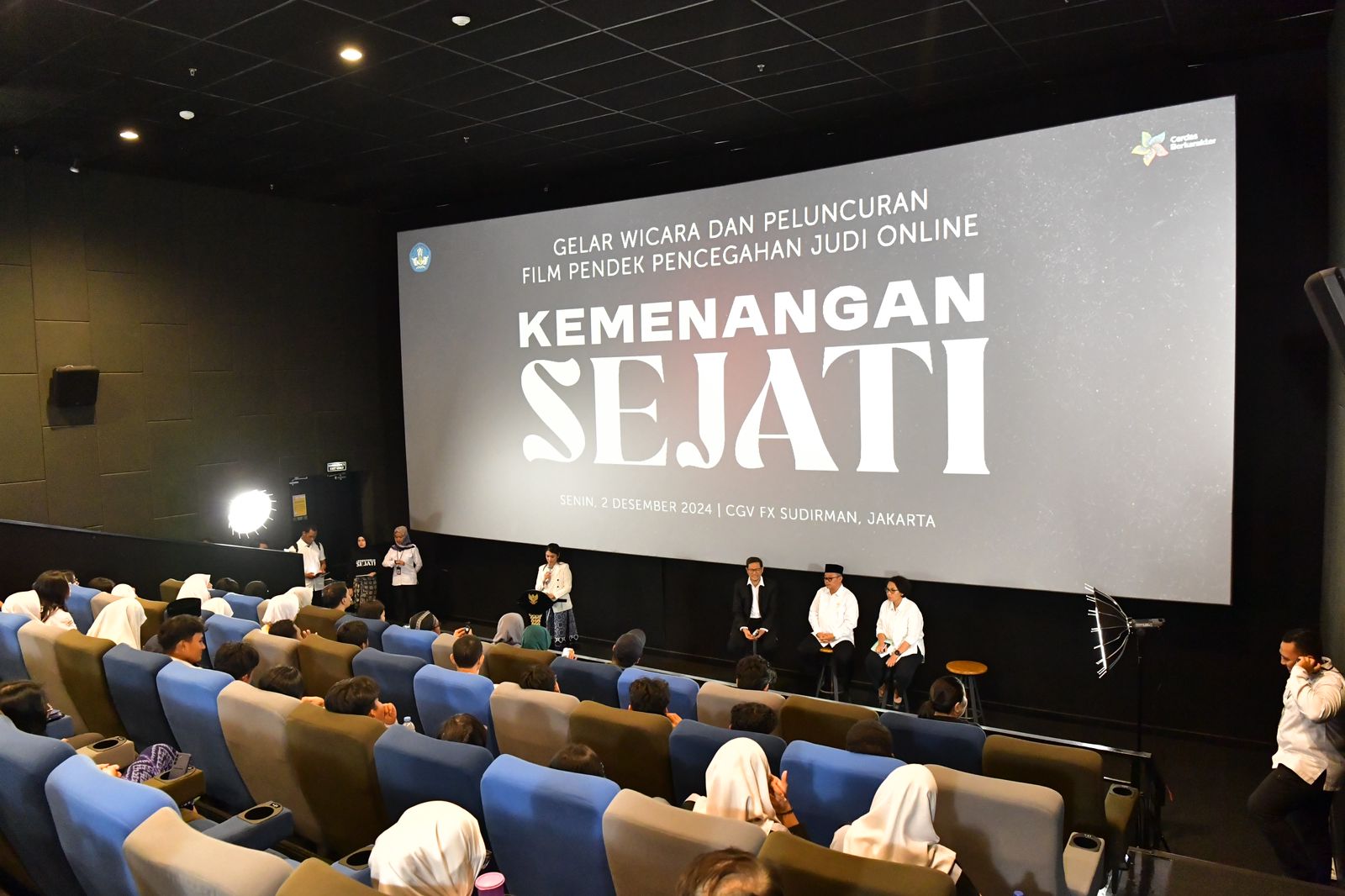 Mendikdasmen Hadiri Peluncuran Film Pendek “Kemenangan Sejati” untuk Cegah Judi Online di ...